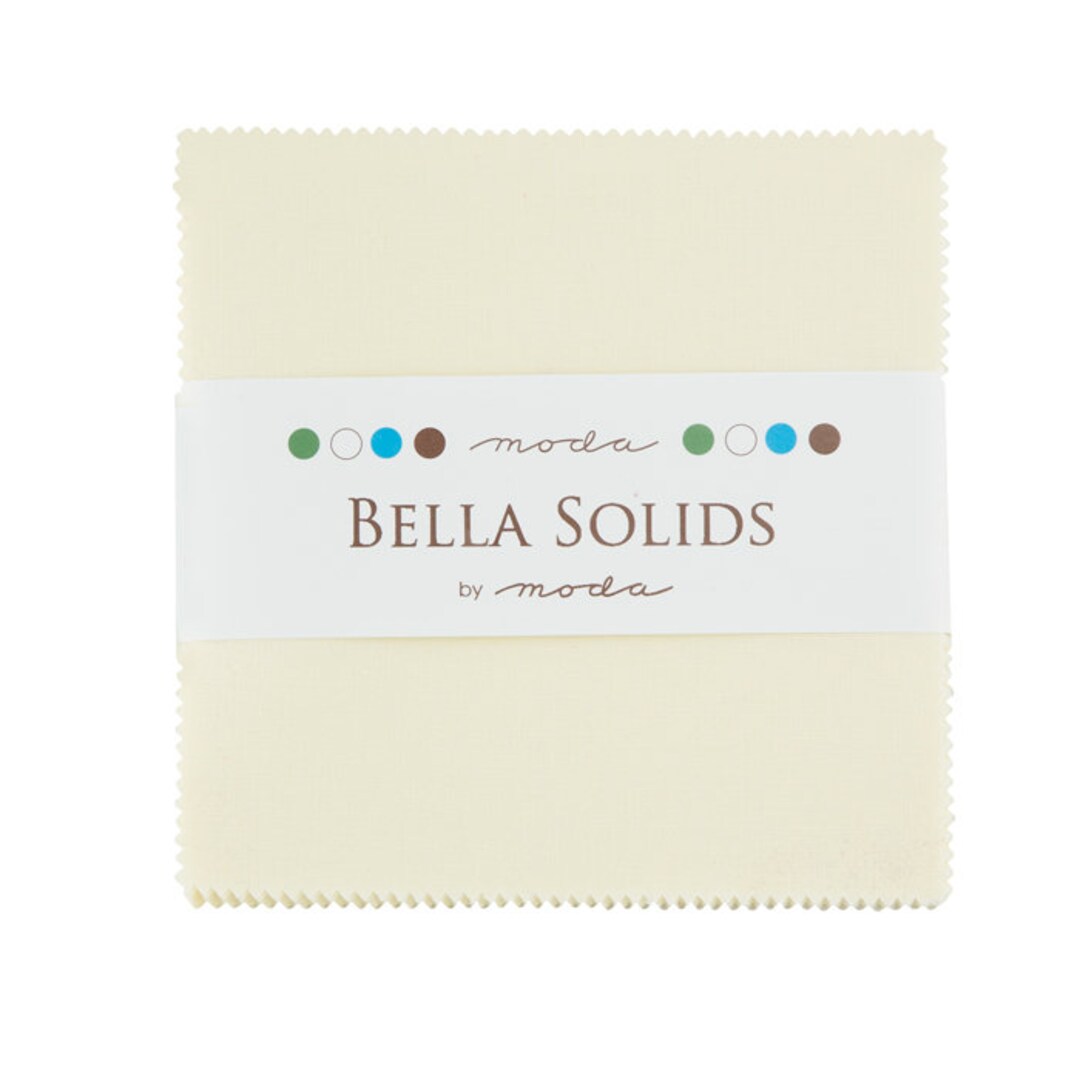 Moda Bella Solid (snow) Charm Pack 5” X 5” Fabric Squares 11 #8 - Etsy