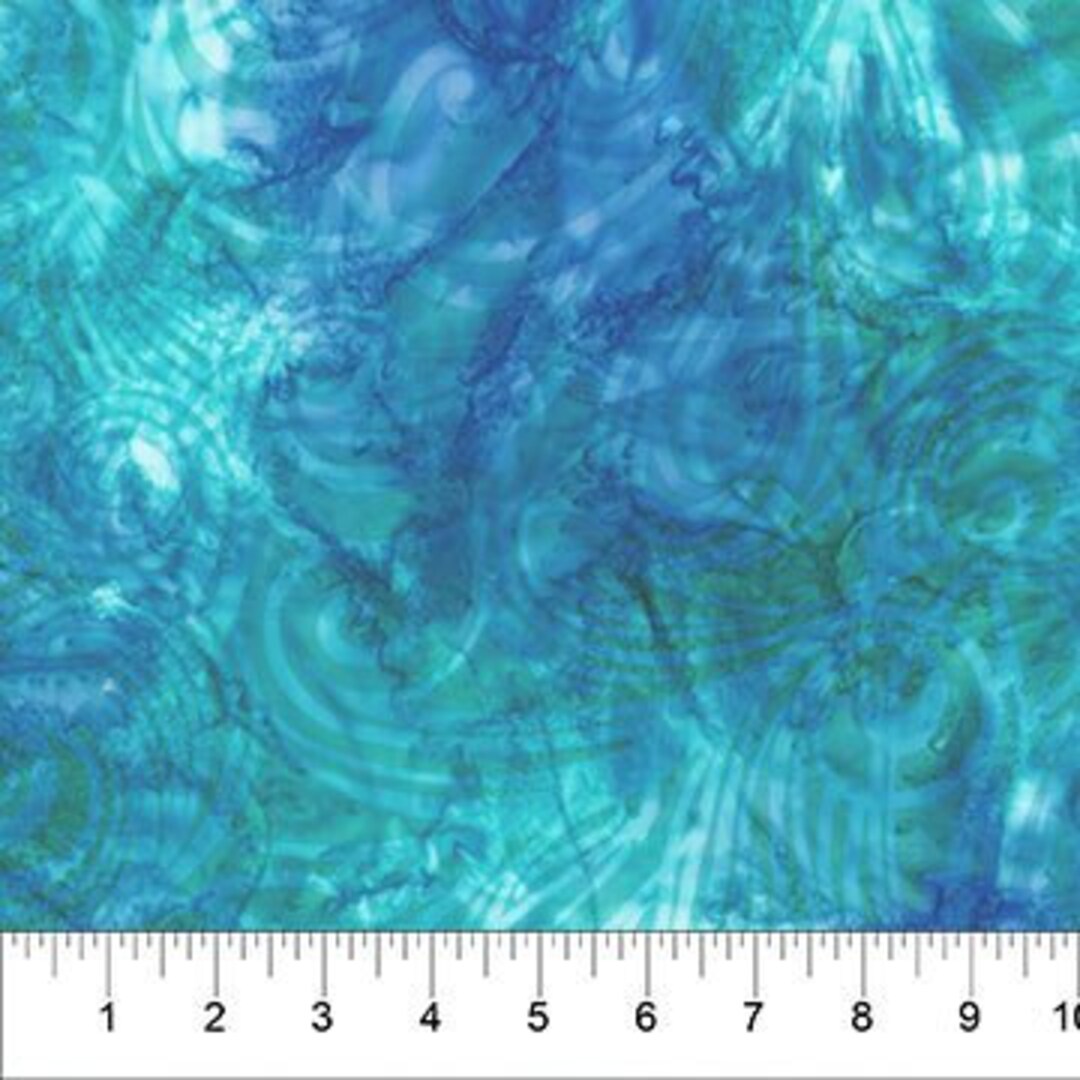Swirls Bleached Turquoise Batik Fabric by Banyan Batiks, 80755 62, this ...
