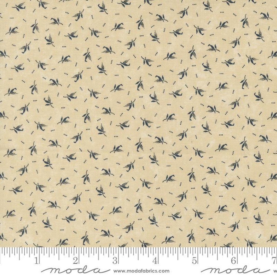 Blackbirds Nest Tan Fabric by Kansas Troubles for Moda Fabrics 9754 11 ...
