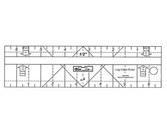 Log Cabin Quilt Ruler - Etsy