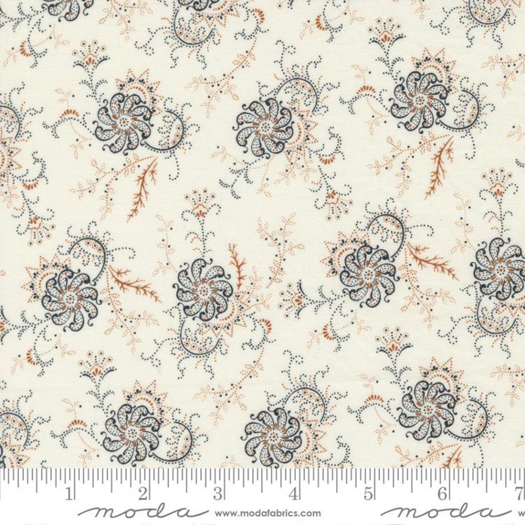 Rustic Gatherings Cloud Floral Fabric by Primitive Gatherings for Moda ...