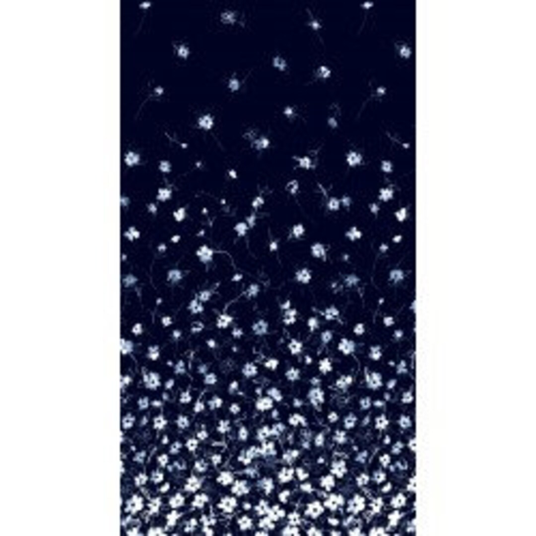 Flora Bella Indigo Bloom Boom Border Fabric by Michael Miller CX 11417 ...