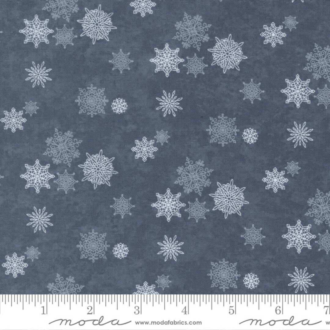 Winter Flurries Night Blue Fabric by Holly Taylor for Moda Fabrics 6882 ...