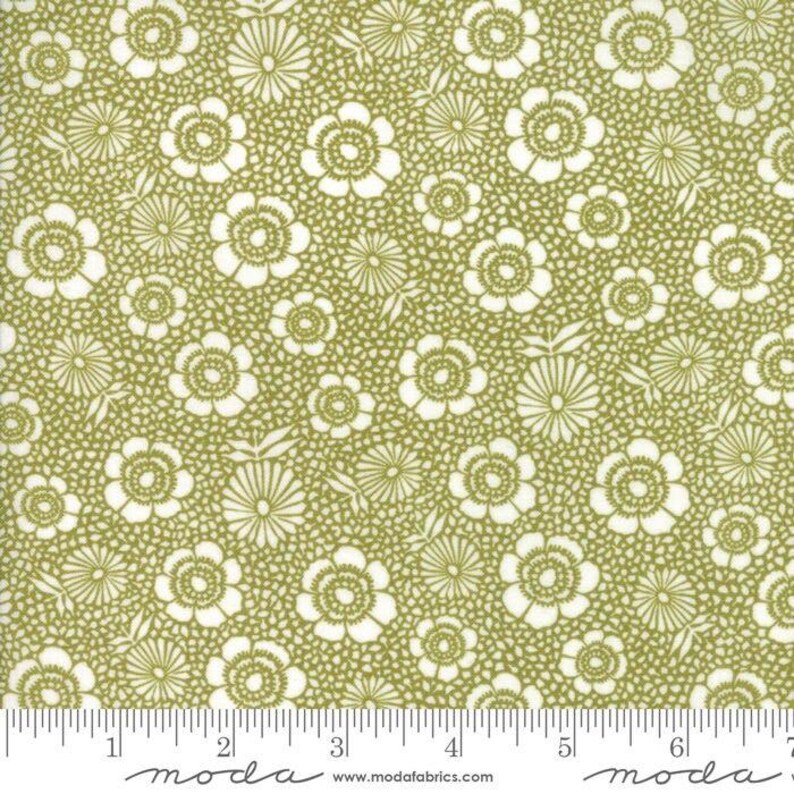Oxford Print Green Fabric by Moda Fabrics 5710 12 *this is for a 4 Yard ...