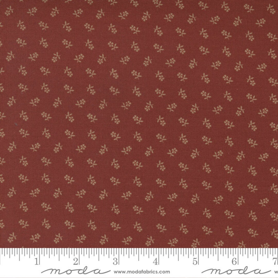 Adamstown Flyer Brick Red Fabric by Jo Morton for Moda Fabrics 38136 25 ...