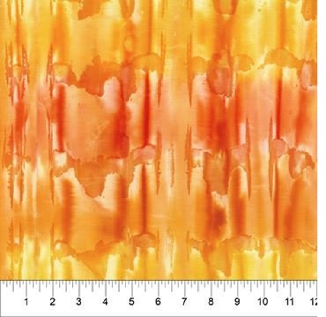 Rainbow Cake Tangerine Batik Fabric Banyan Batiks for Northcott this is ...