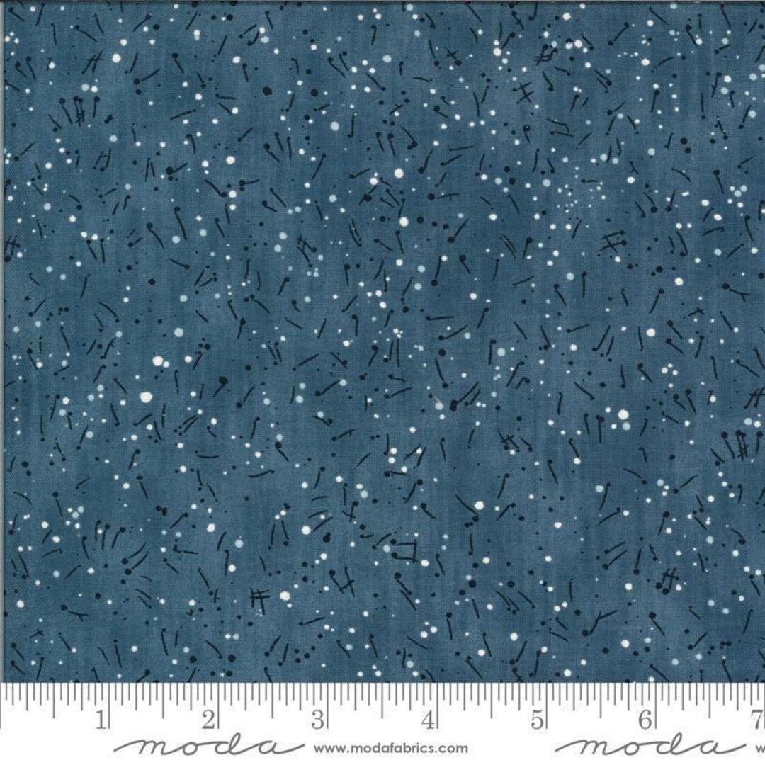 The Blue Notes Fitsgerald Fabric by Moda Fabrics Abstract Musical Notes ...