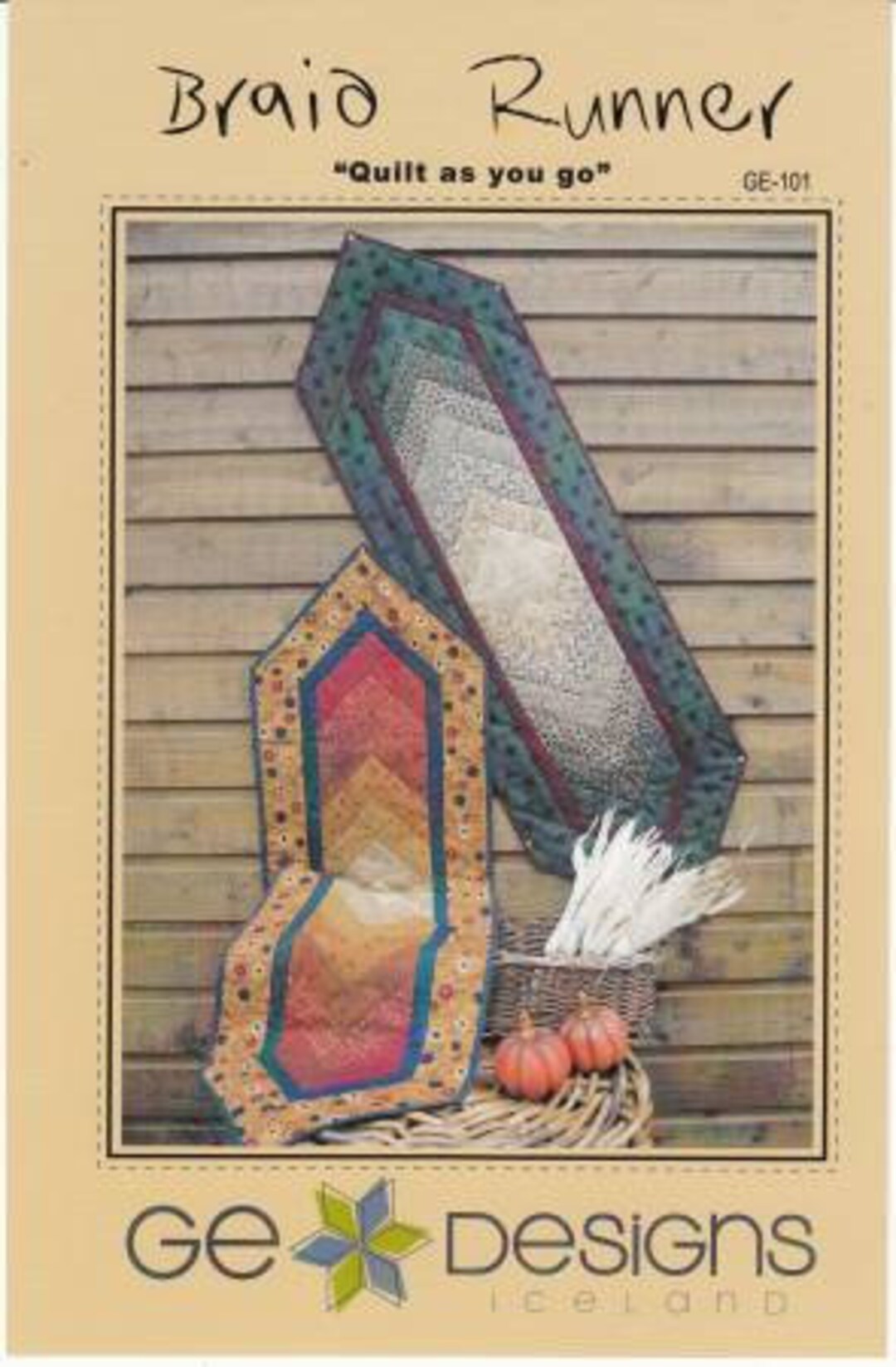 Braid Runner, Table Runner Pattern "quilt as You Go", by GE Designs GE ...