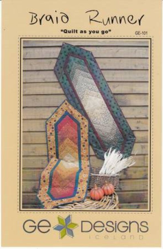 Braid Runner Table Runner Pattern quilt as You - Etsy