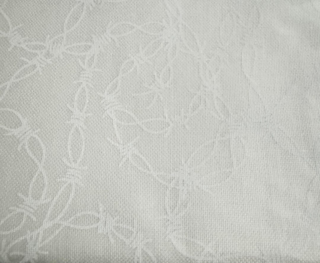 Western Stock Barbed Wire White on White Fabric by Blank Fabrics 2000 ...