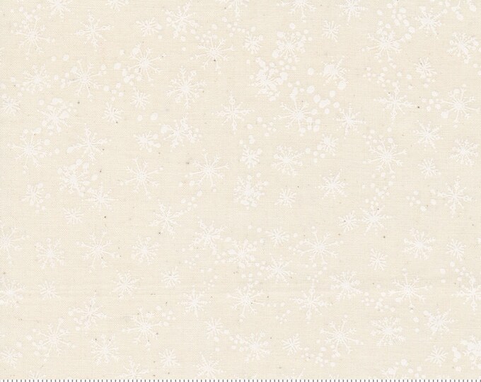 Cheer Merriment Natural White Snowflake Fabric by Moda this is a 2 Yard ...