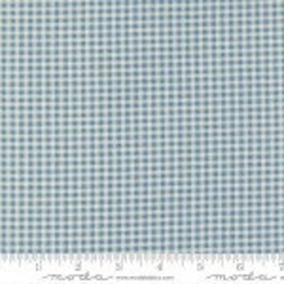 Florences Fancy Blue Gingham Fabric by Betsy Chutchian for Moda Fabrics ...