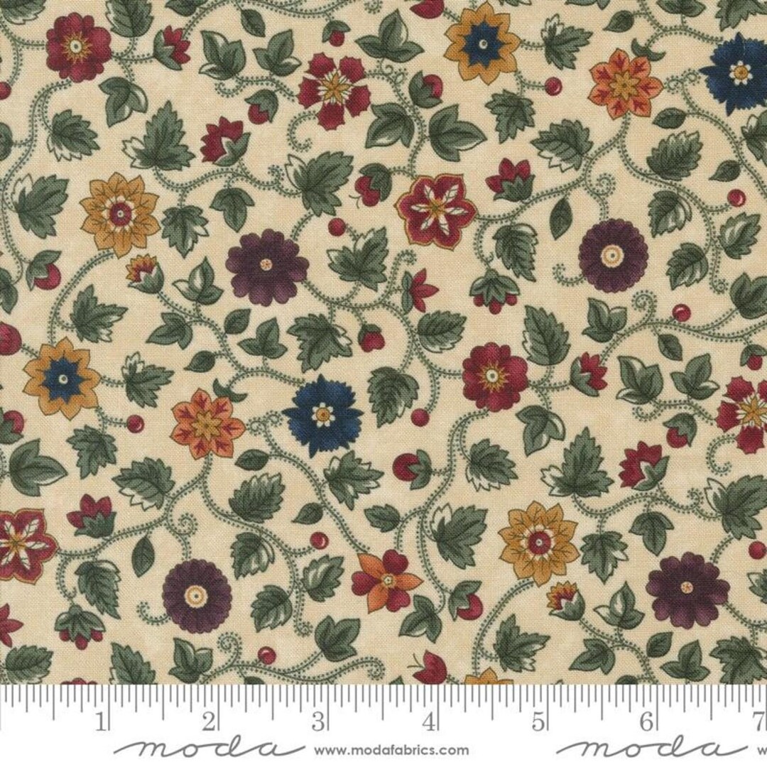 Chickadee Landing Dandelion Multi Floral Fabric by Kansas Troubles for ...