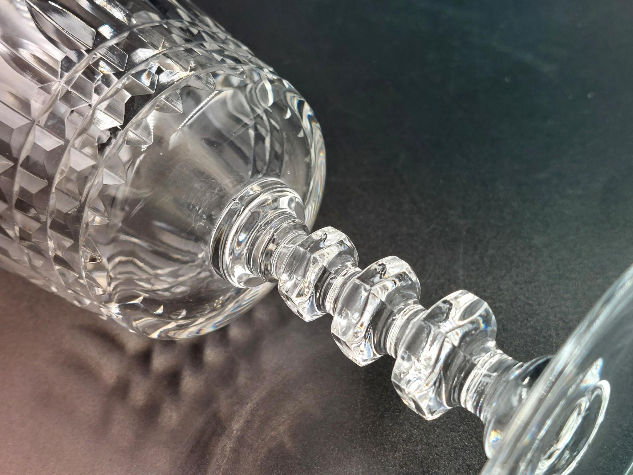 Vintage TIFFIN Crystal Glass Water Goblet Williamsburg Pattern Elegant ...