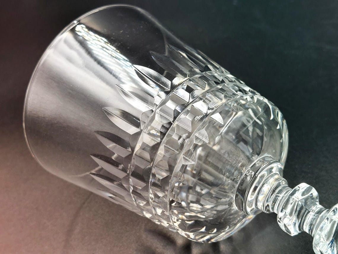 Vintage TIFFIN Crystal Glass Water Goblet Williamsburg Pattern Elegant ...