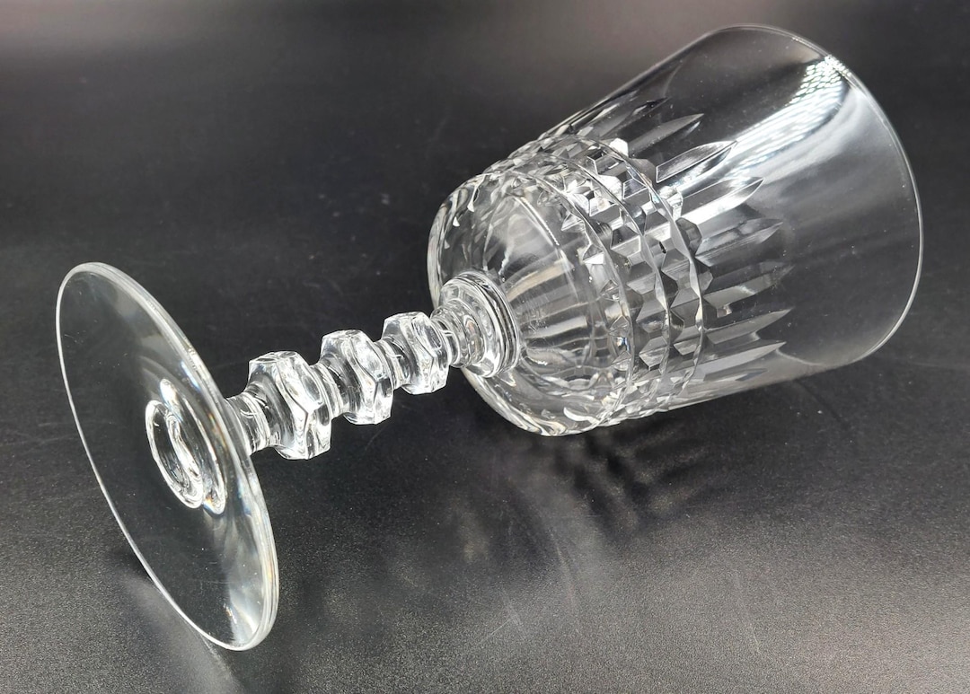 Vintage TIFFIN Crystal Glass Water Goblet Williamsburg Pattern Elegant ...