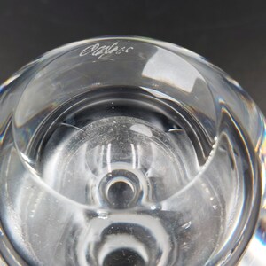 Vintage ORREFORS Crystal Glass Perfume Bottle Heart Stopper SWEDEN ...