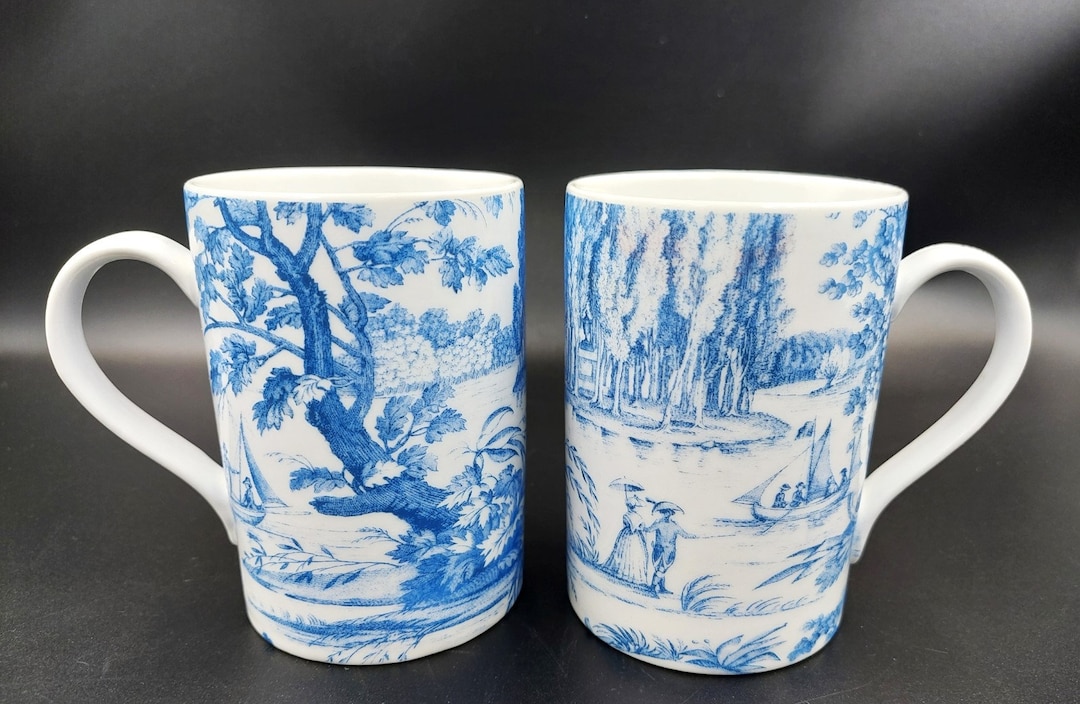 METROPOLITAN MUSEUM of ART Ceramic Blue & White Asian Inspired Coffee ...