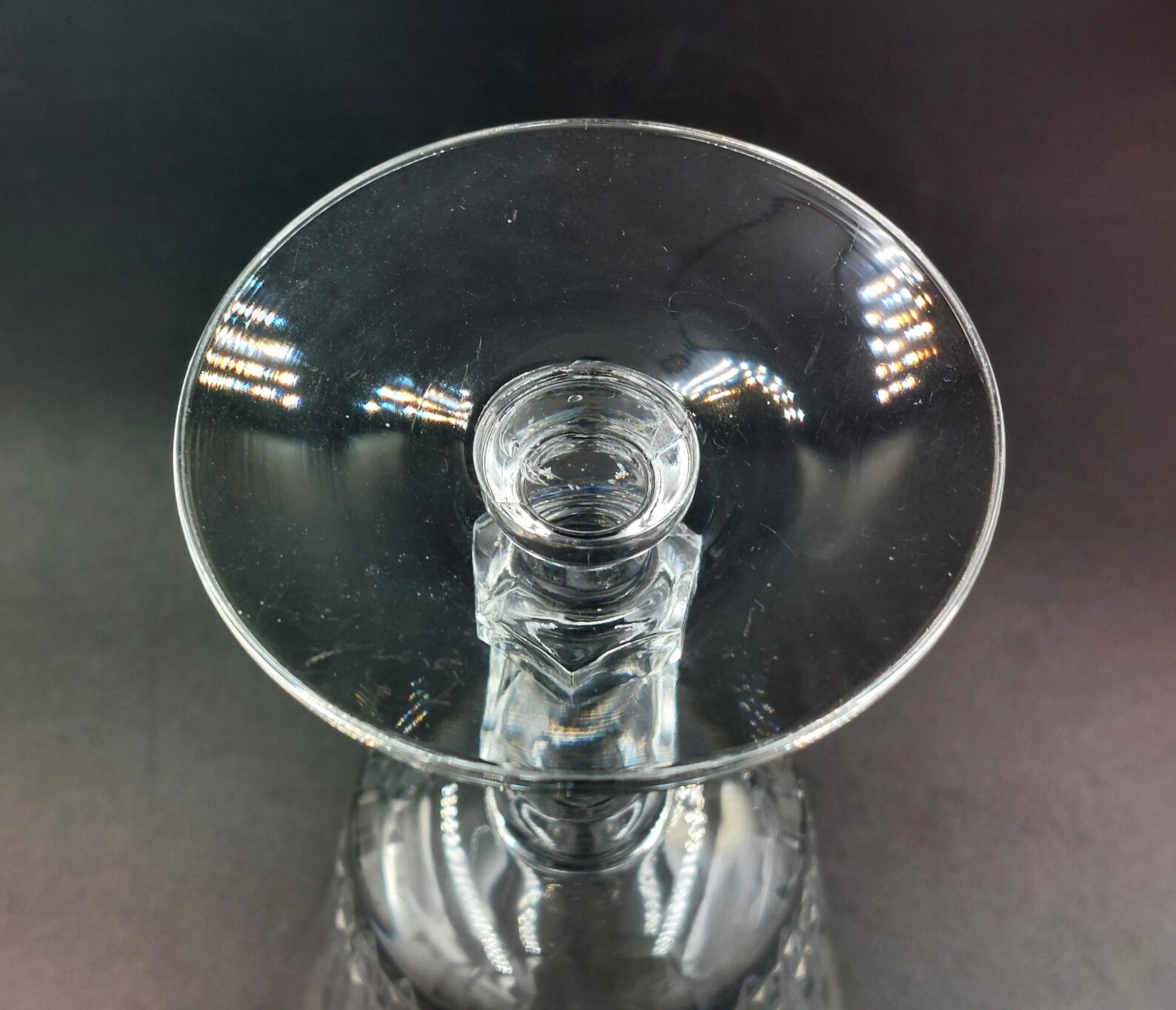 Vintage TIFFIN Crystal Glass Water Goblet Williamsburg Pattern Elegant ...