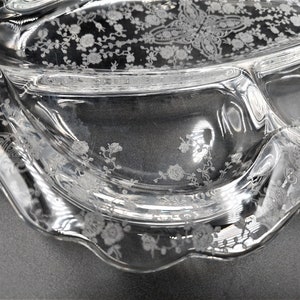 Vintage CAMBRIDGE ROSE POINT Elegant Era Etched Crystal Glass 5 Part ...