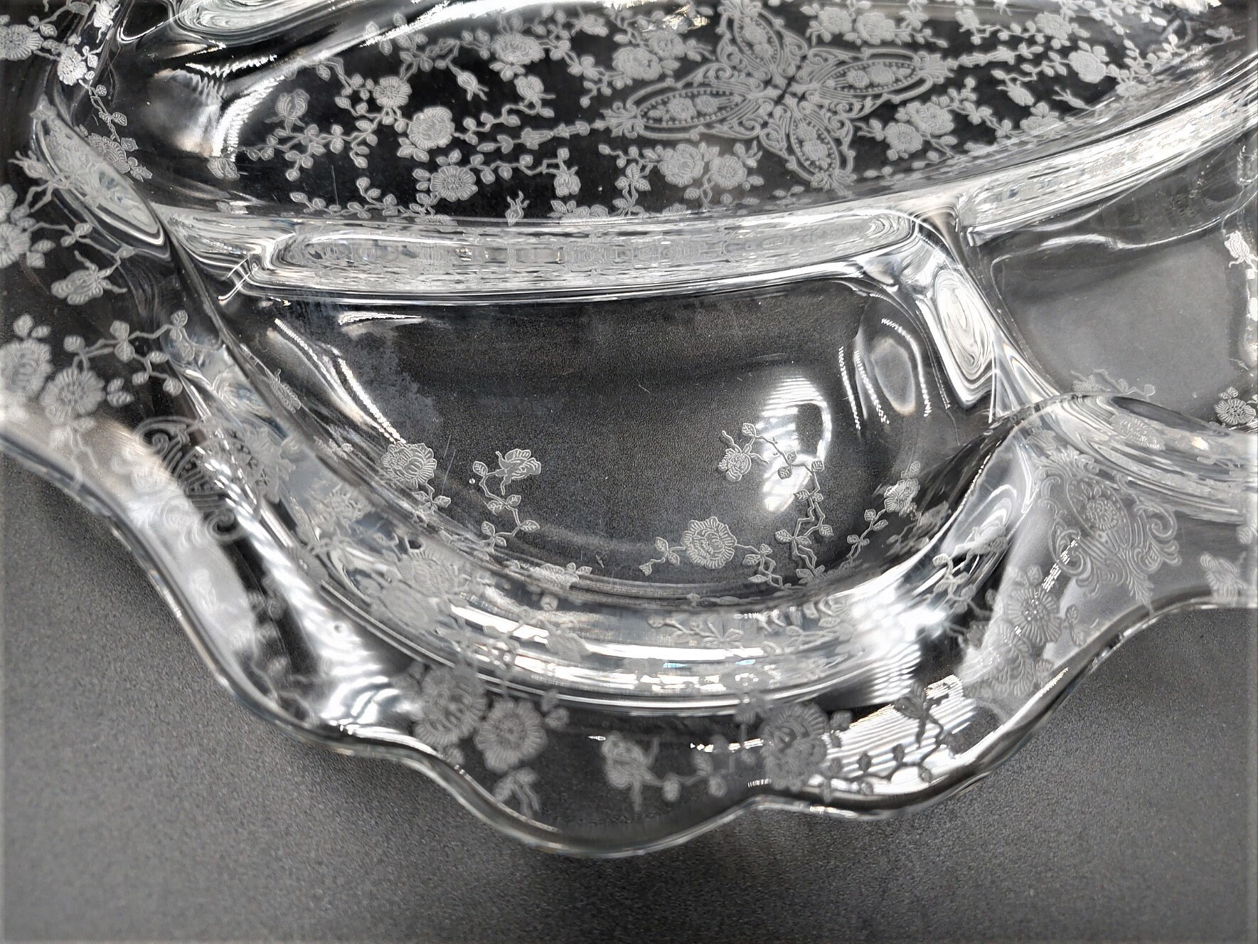 Vintage CAMBRIDGE ROSE POINT Elegant Era Etched Crystal Glass | Etsy