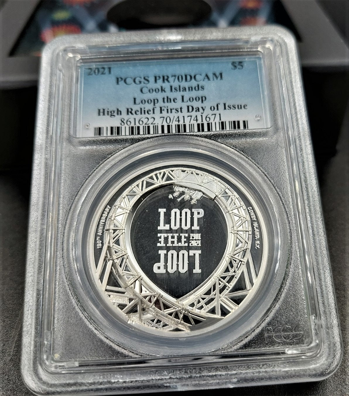2021 COOK Islands 1 Oz SILVER Proof Coin Loop the Loop High - Etsy