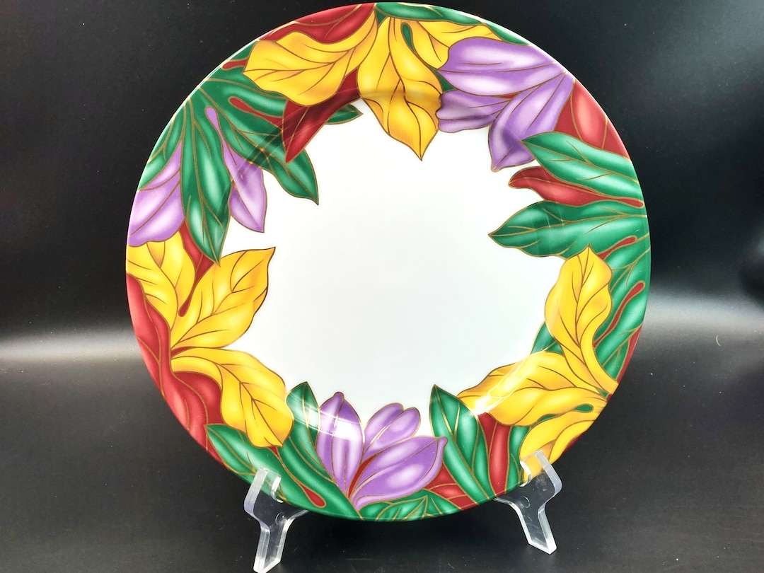 1991-1992 FITZ and FLOYD "cloisonne Tropicana" Fine Porcelain China ...