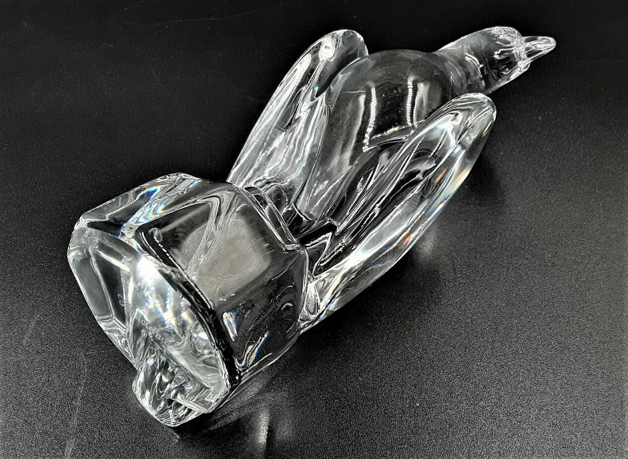 Vintage HADELAND Crystal Scandinavian Art Glass EAGLE Figurine | Etsy