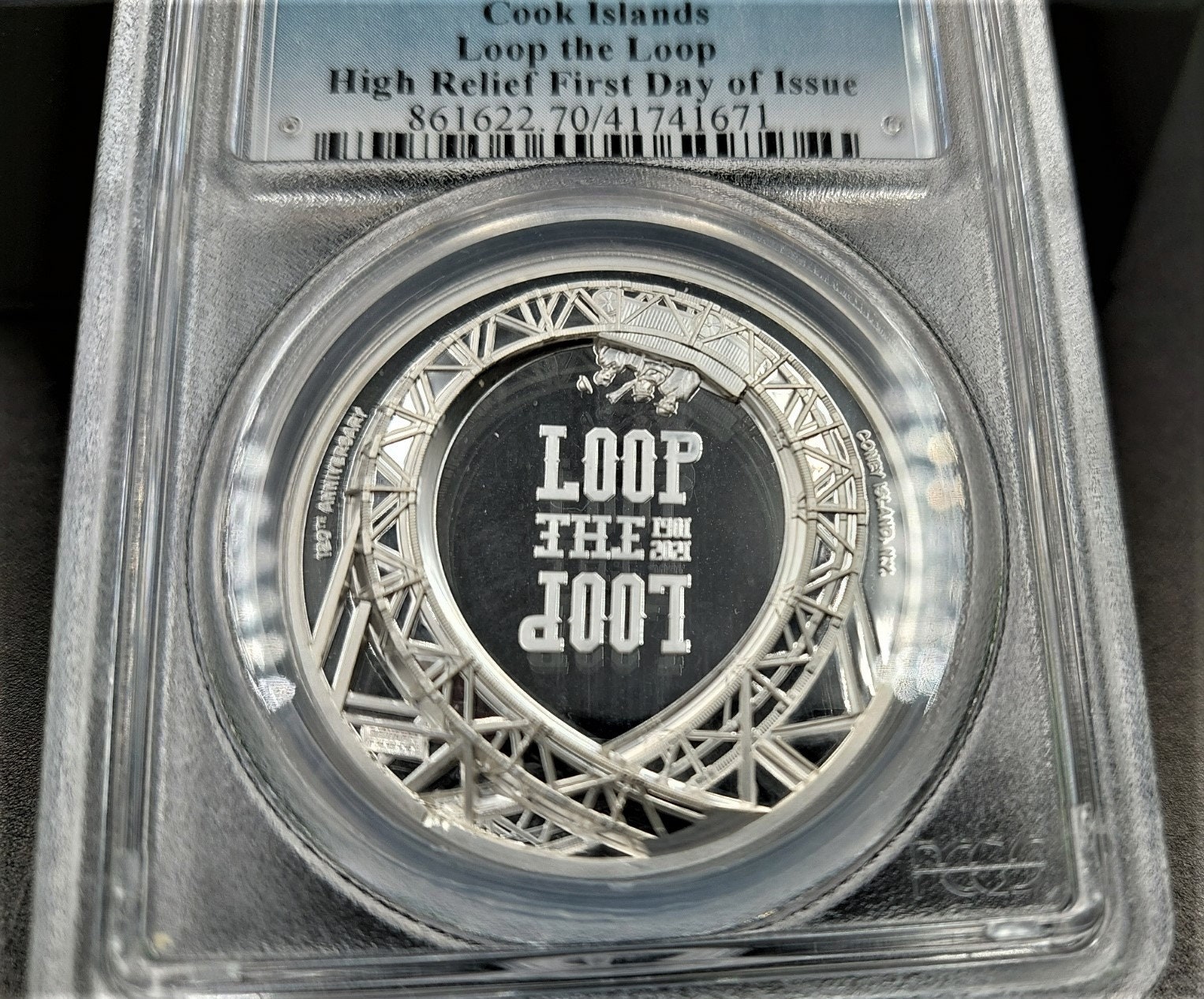 2021 COOK Islands 1 Oz SILVER Proof Coin Loop the Loop High - Etsy