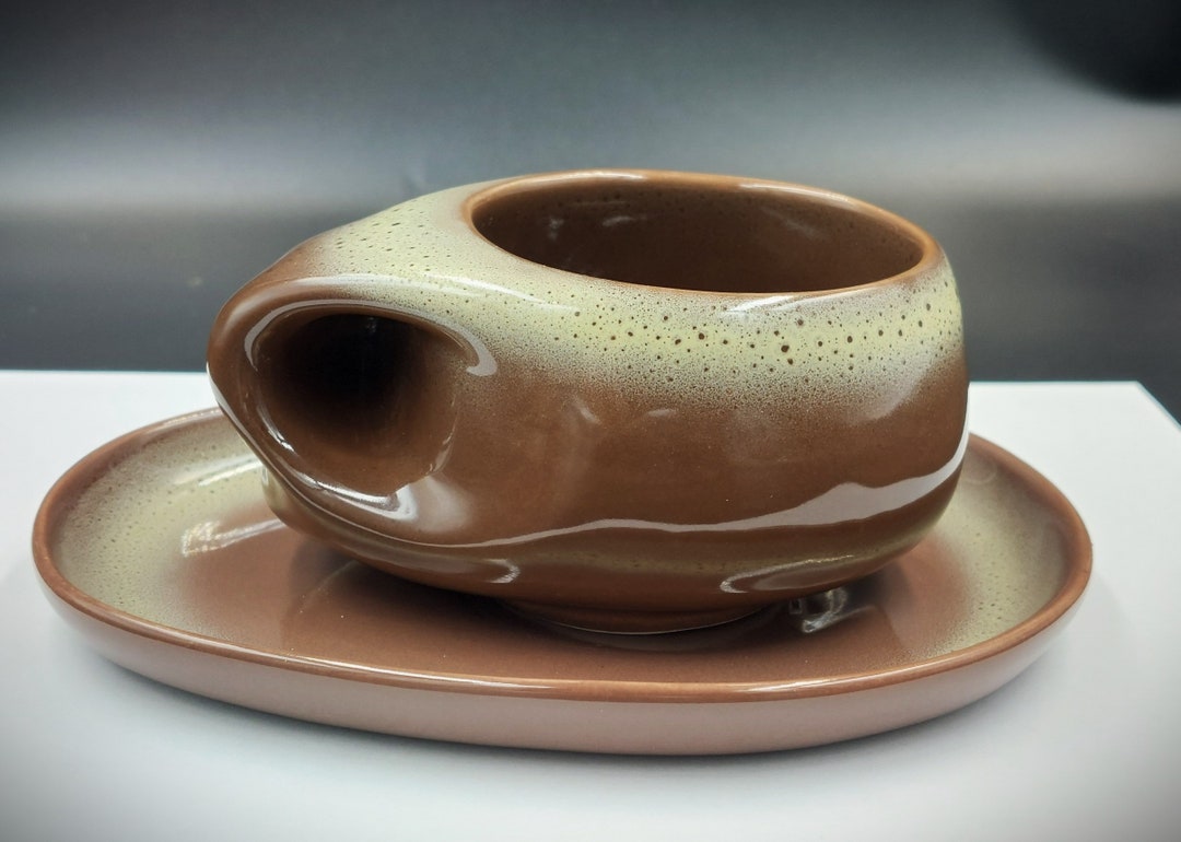 Vintage TAMAC Pottery Made in Oklahoma USA MCM Barbeque Cup & Saucer ...