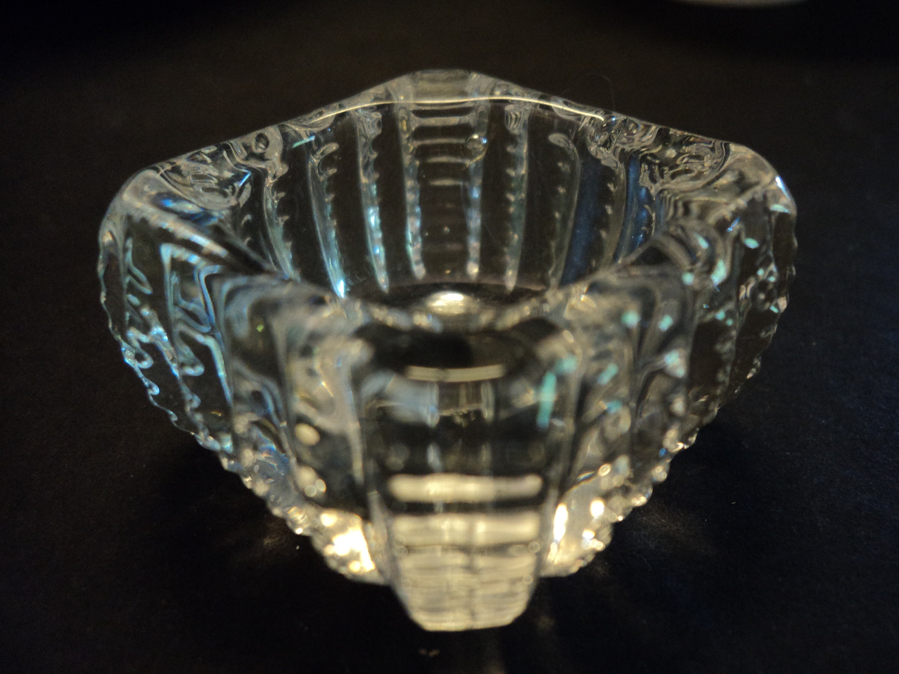Vintage CAMBRIDGE Crystal Glass Open Salt Cellar & - Etsy