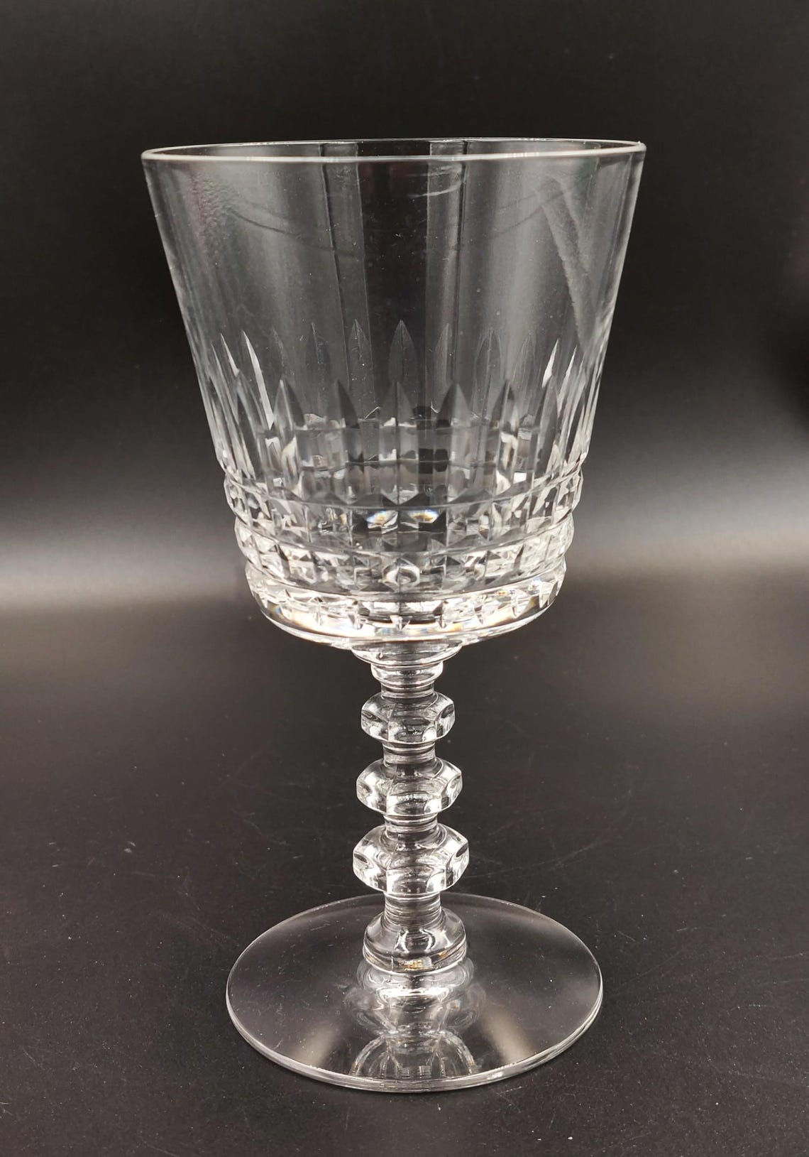 Vintage TIFFIN Crystal Glass Water Goblet Williamsburg Pattern Elegant ...