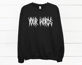 Metal Font Shirt - Etsy