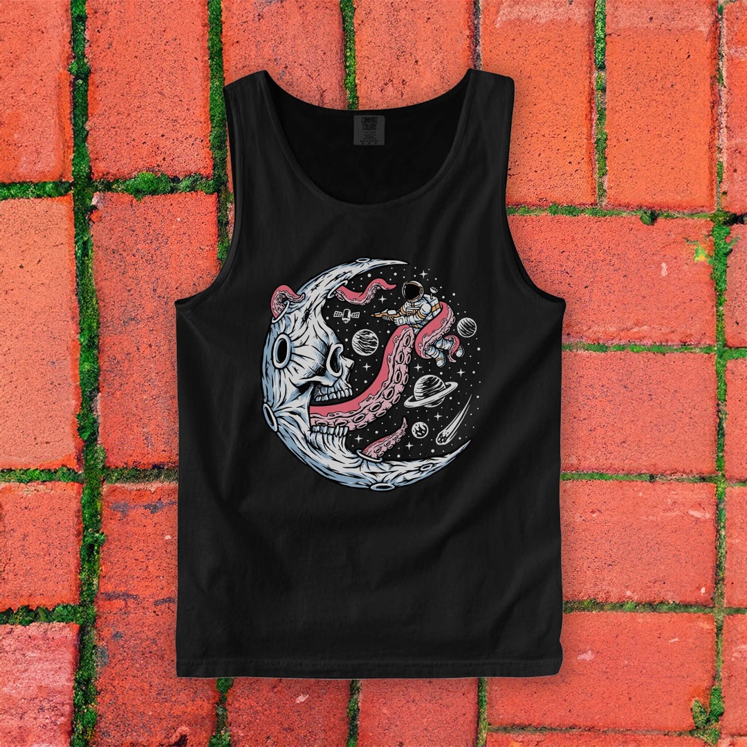 Moon Kraken Tank Top: Creepy Sci-fi Alien Tank - Etsy