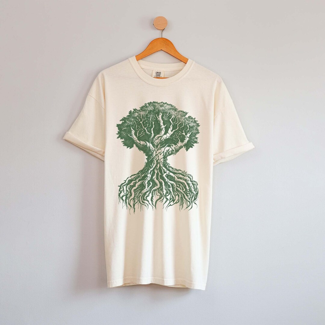 Tree of Life Shirt: Earth Tone World Tree Tee - Soft Vintage Style - Etsy