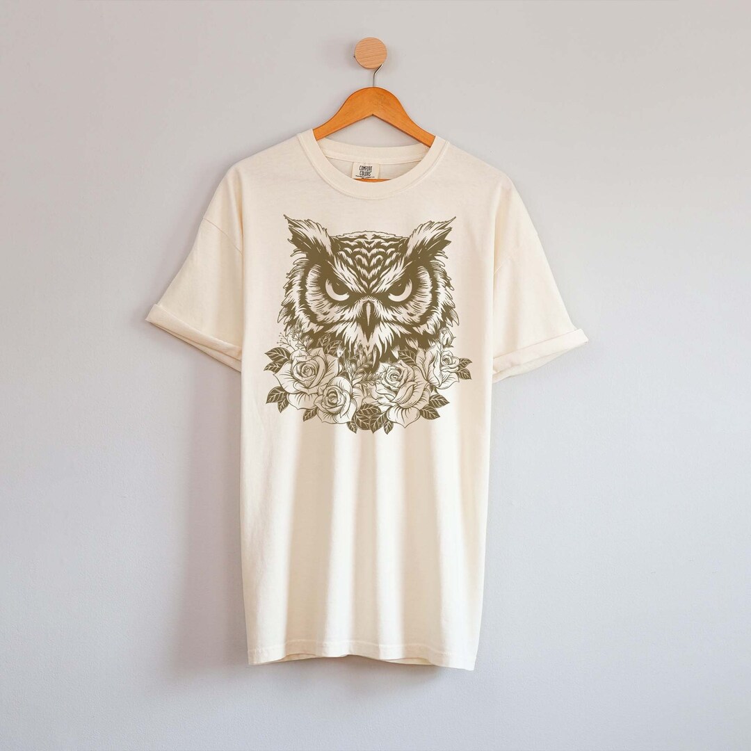Comfy Owl Shirt | S-4X Soft Graphic Tees for Men and Women | Nature ...