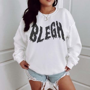 Heavy Metal Blegh Sweatshirt Drippy Gothic Font Sweatshirt for Metal ...