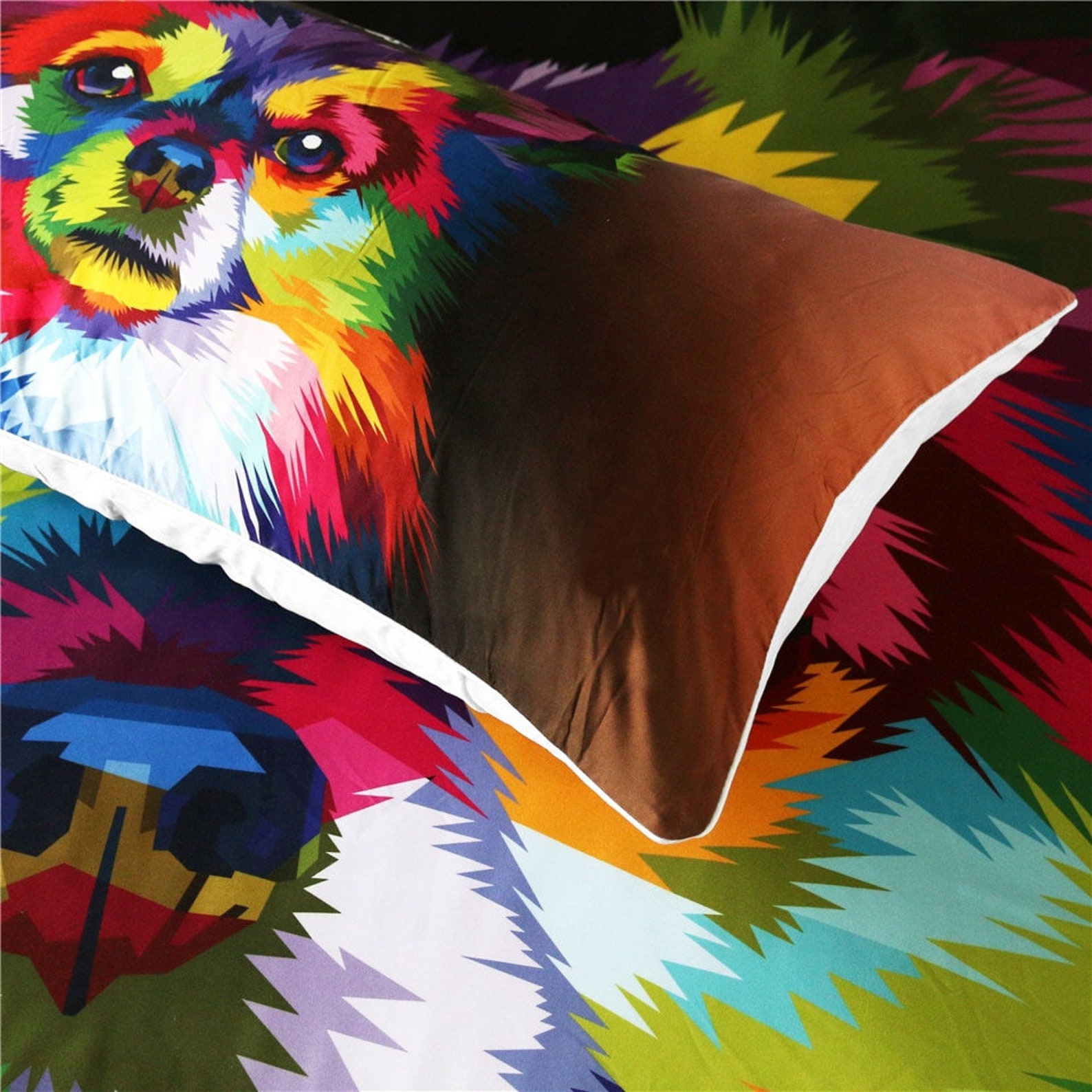 Watercolor DOG Duvet Cover PUPPY Dog 3D Quilt Cover Bedding - Etsy