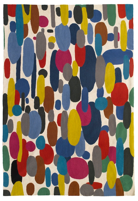 Zaida Multi Coloured Pebbles Rug | Etsy