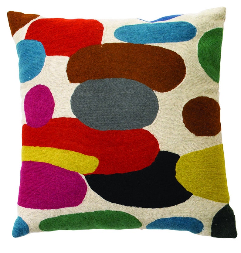 Zaida Multi Coloured Pebbles Rug - Etsy