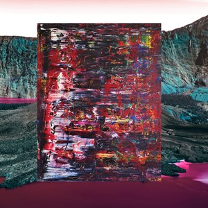 100x80cm Abstraktes Gemälde Vulkan Abstrakte Natur - Etsy