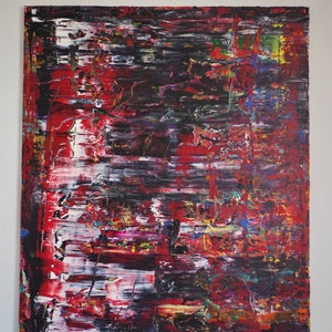 100x80cm Abstraktes Gemälde Vulkan Abstrakte Natur - Etsy