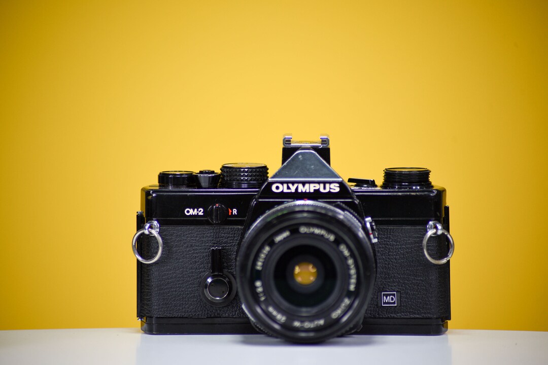 Olympus OM2 MD Black 35mm Film Camera With Zuiko 28mm F/2.8 Lens and ...