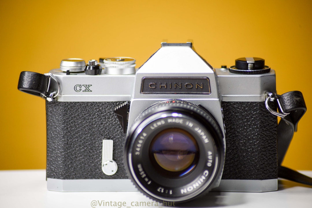 Chinon CX 35mm Film Camera With Chinon 55mm F/1.7 Prime Lens and Strap ...
