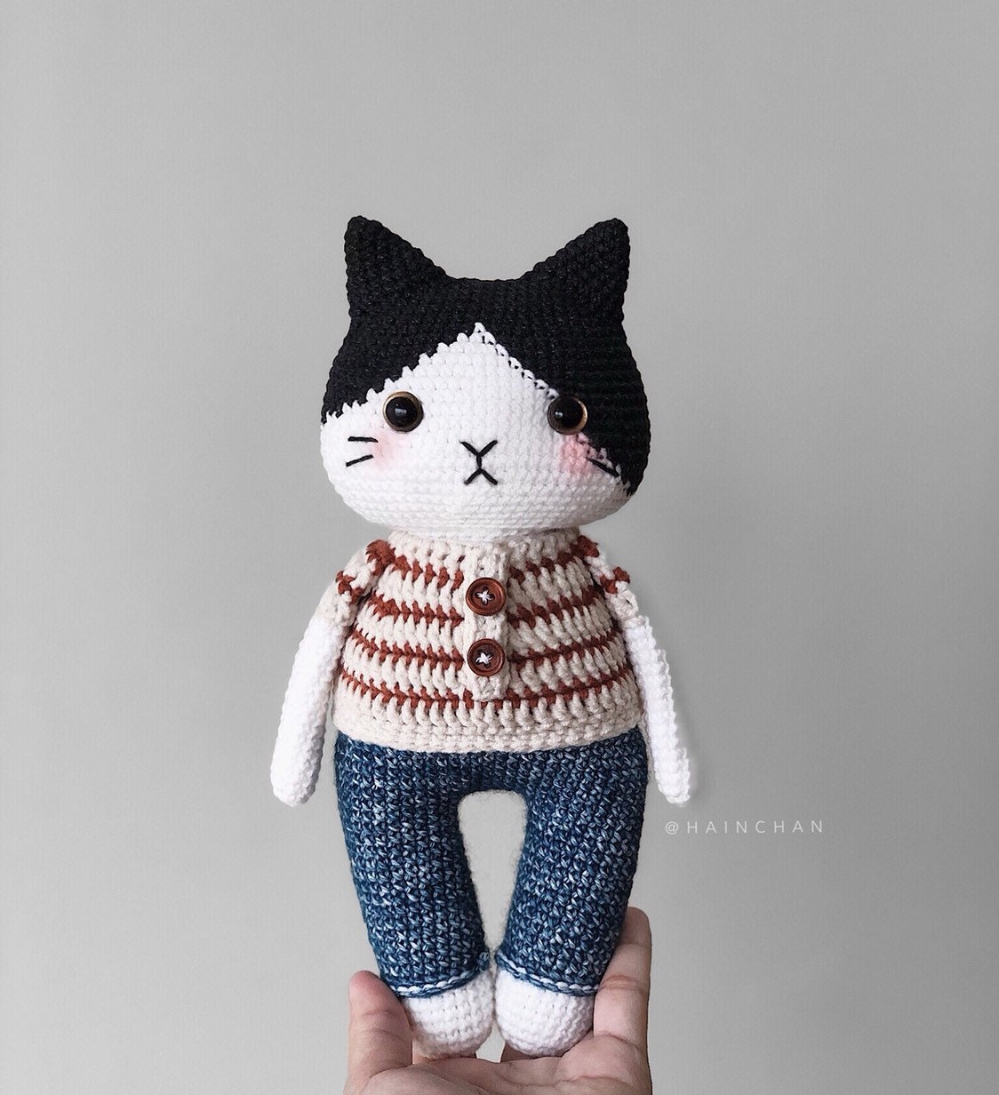 Adorable Oreo & Mochi the Cat Crochet Pattern by Hainchan - Etsy UK