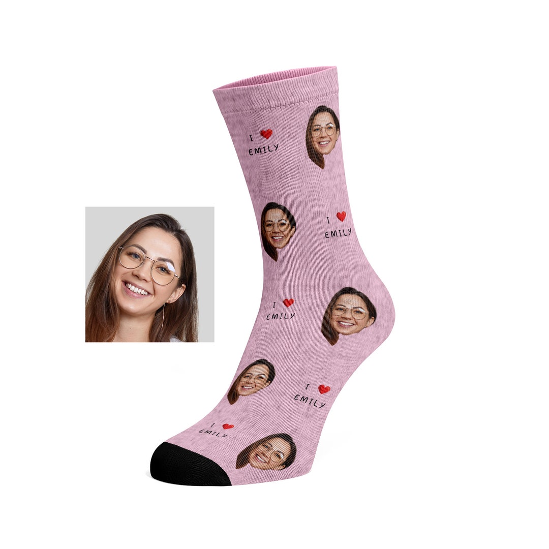 Custom Couple Socks with Name Custom Photo Socks, Custom Socks ...