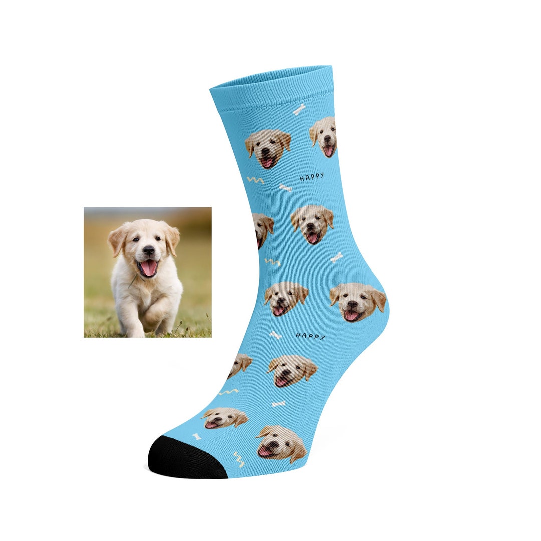 Custom Pet Socks with Name Custom Photo Socks, Custom Socks ...