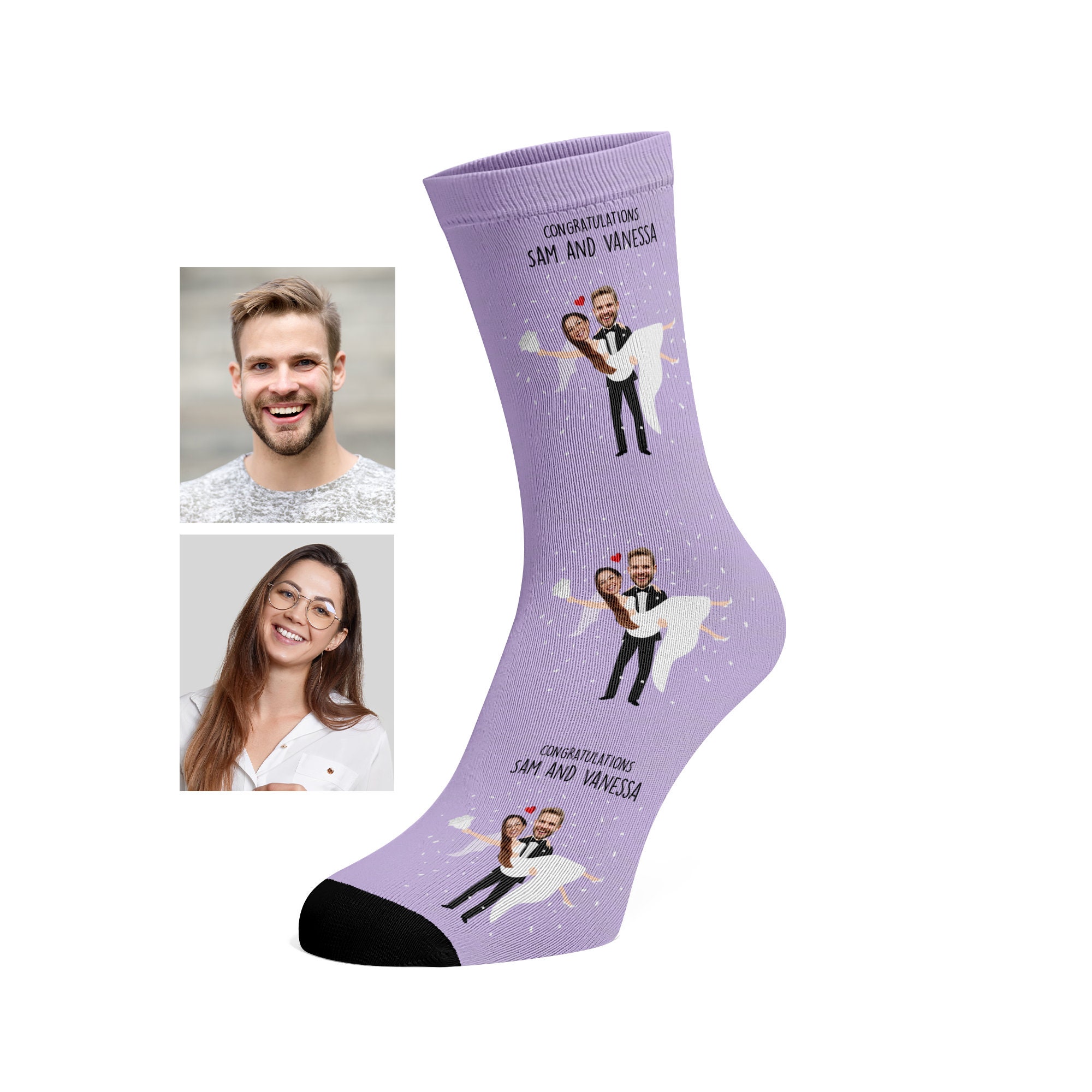 Custom Wedding Socks Custom Photo Socks Custom Socks - Etsy