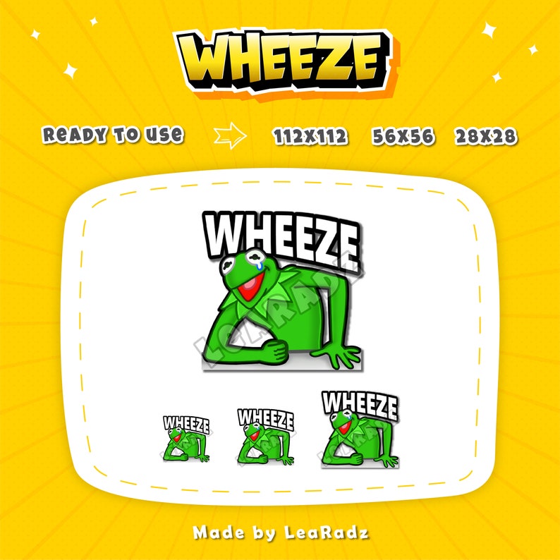 Emotes Twitch and Discord // Kermit Frog Meme 3 | Etsy