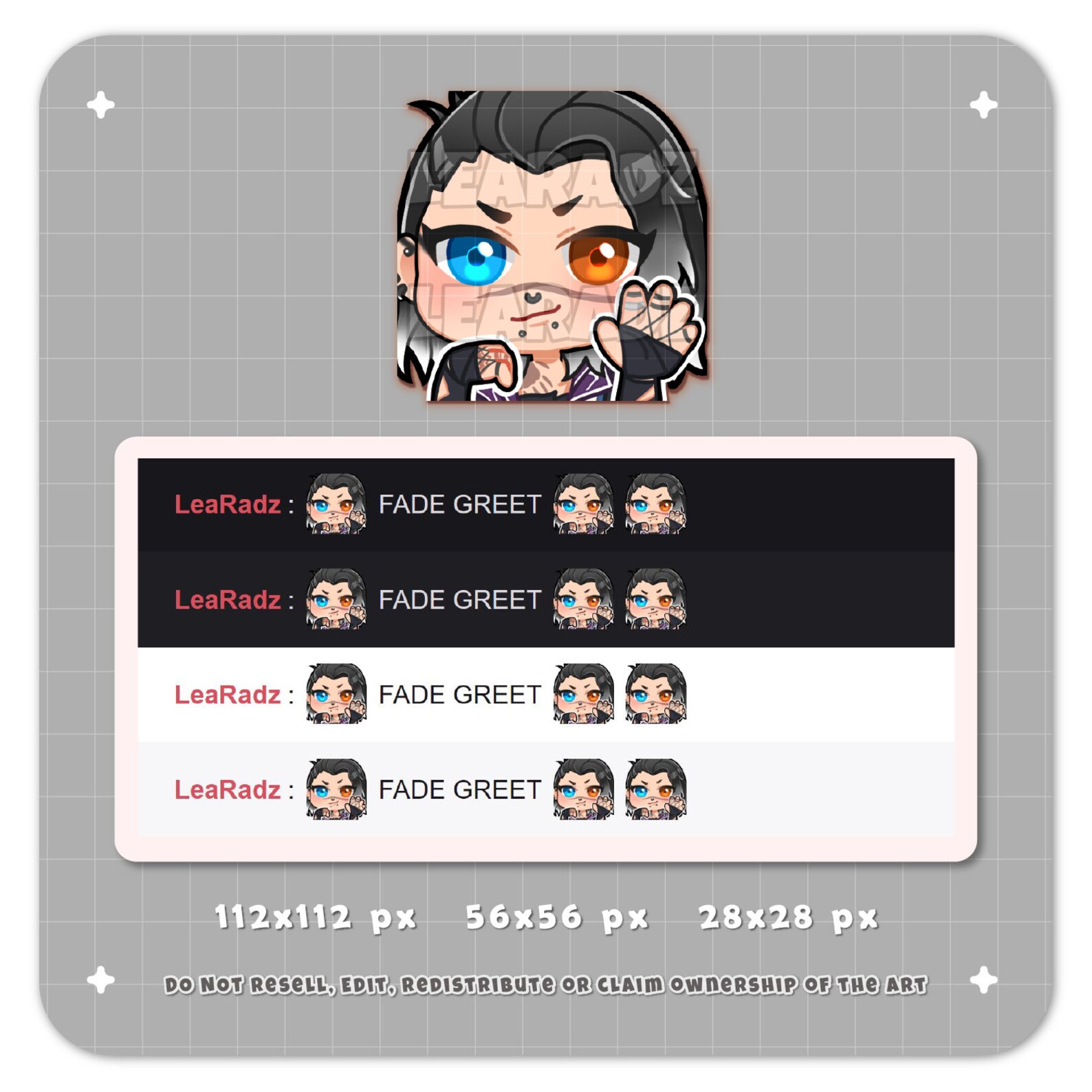 Fade Valorant Agent Emotes X9 Premade Emotes Twitch/discord/youtube ...